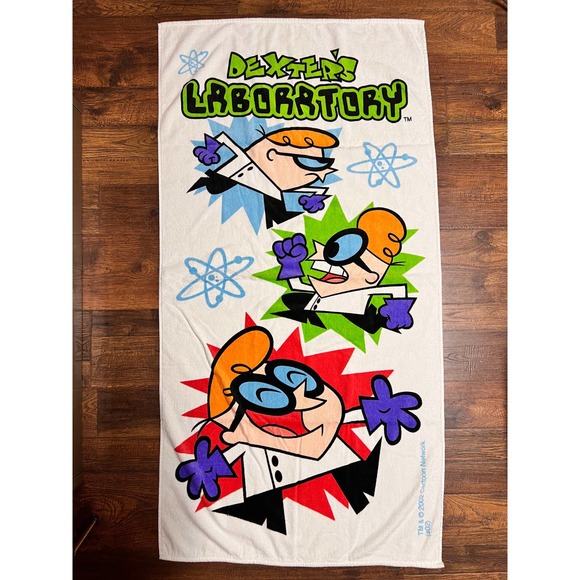 Cartoon Network | Bath | Vintage Nostalgic Y2k Dexters Lab Towel ...